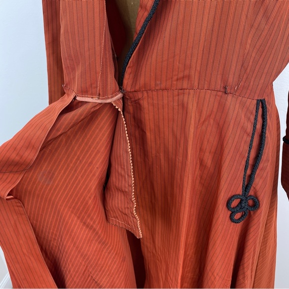 Vintage | Dresses | Vintage 6s Plymouth Shops Rust Red Long Sleeve Cowl ...